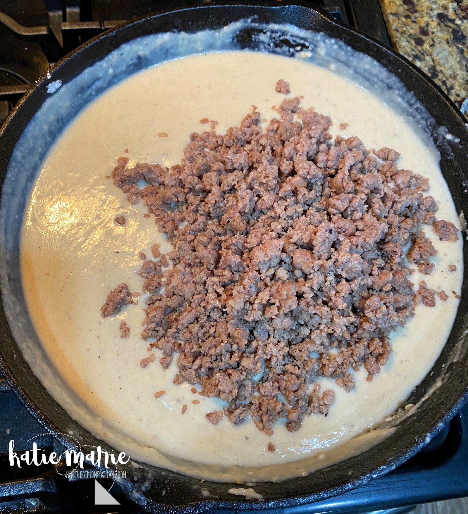 Biscuits and Gravy with Sausage – {the girl on foxy lane}